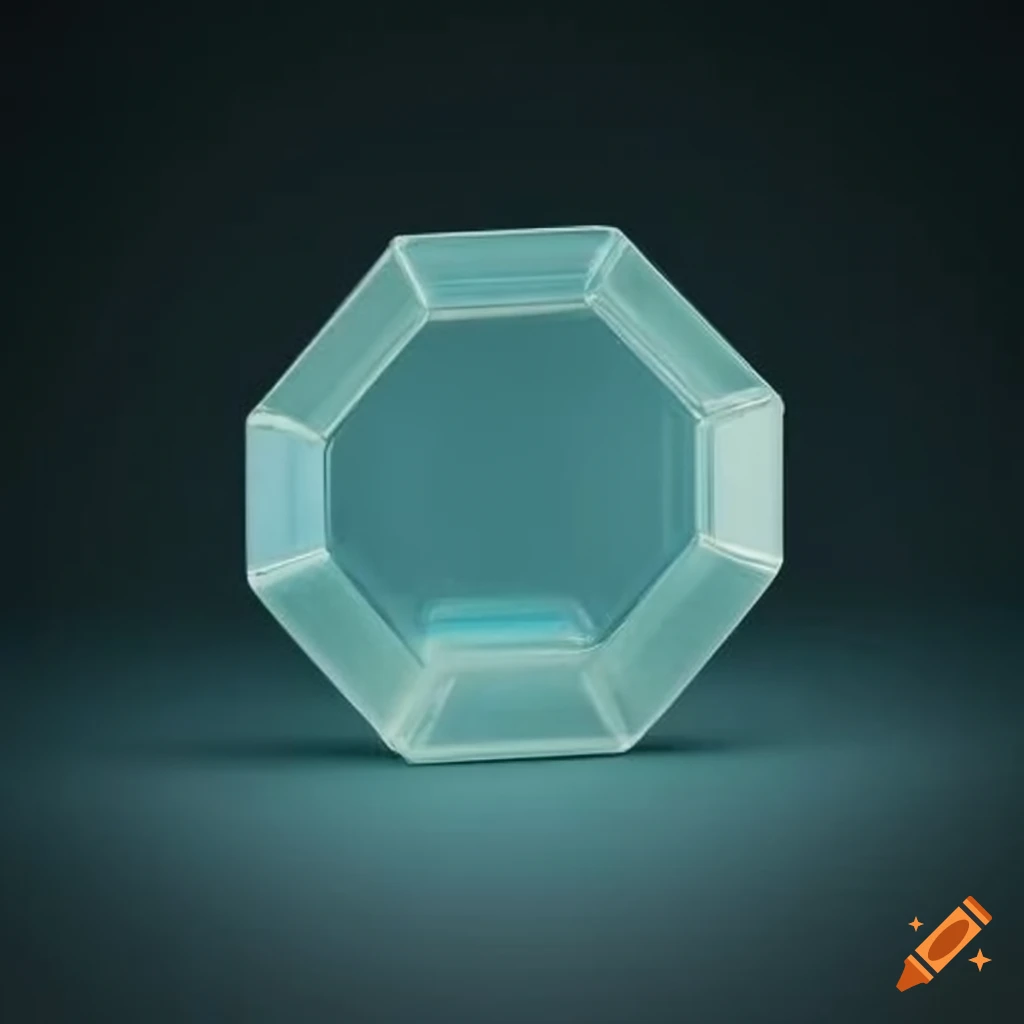 Smooth octagon glass on Craiyon