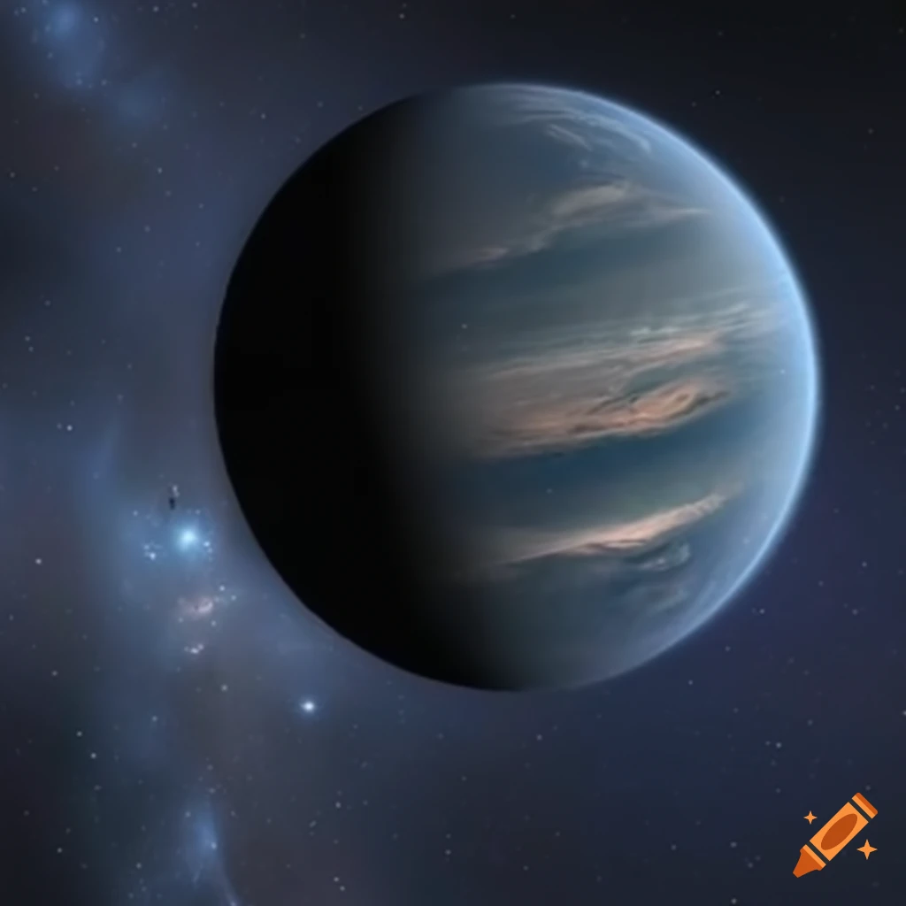 Newly discovered planet on Craiyon