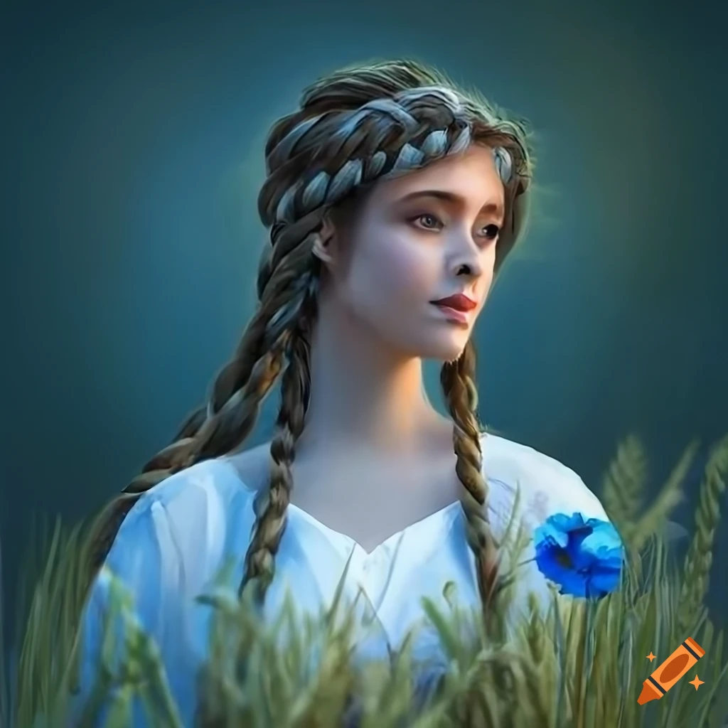 Naturally beautiful Eastern European woman with delicate features and ...