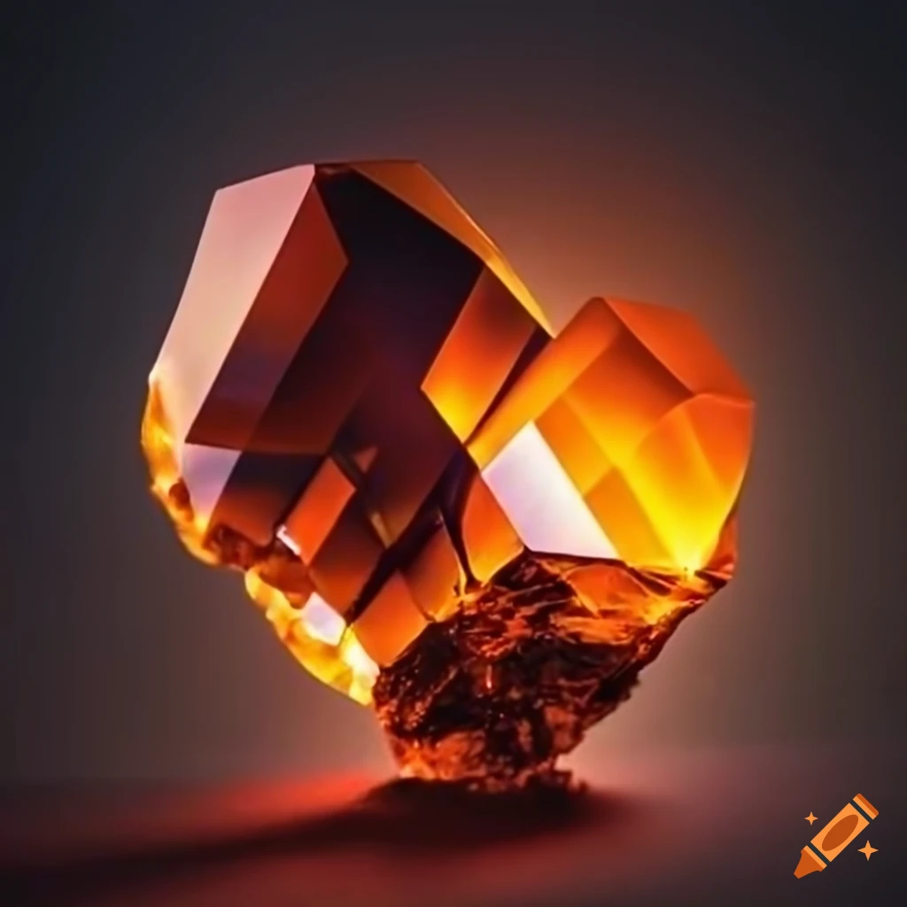 Fire crystal on Craiyon