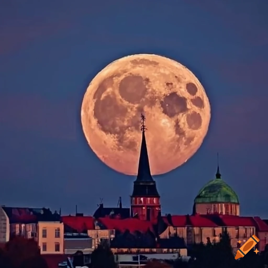 Full moon over lund, sweden on Craiyon