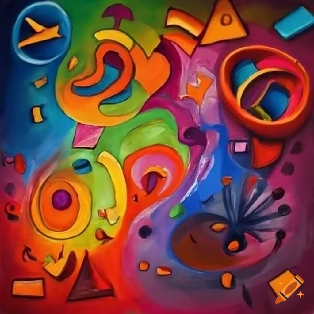 Maths painting on Craiyon