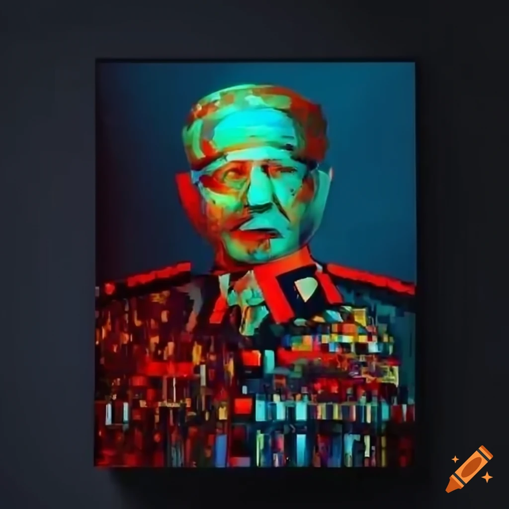 Contemporary political dictator speaking to a fanatical crowd with 'big ...