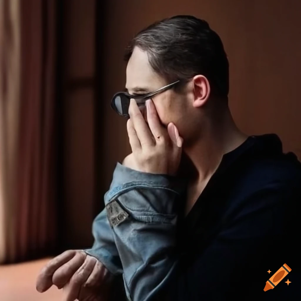 Homme en tenue de travail faisant face au miroir avec confiance d'un c ...