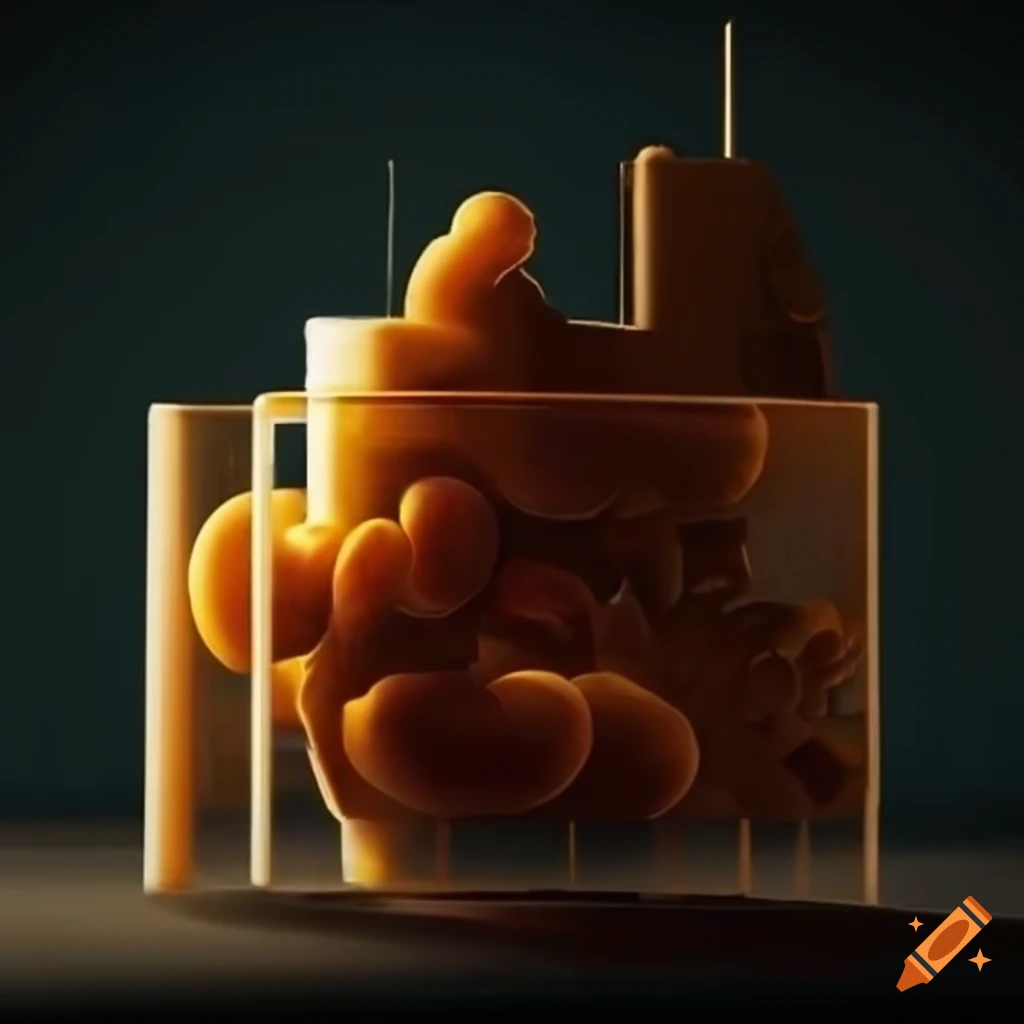 Abstract representation of a complicated process on Craiyon