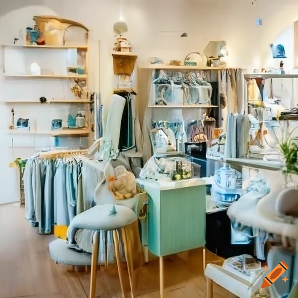 Cute concept store with soft color scheme and trendy decor in vannes on ...