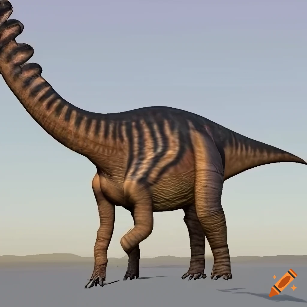 Hadrosaurus dinosaur in natural prehistoric environment on Craiyon