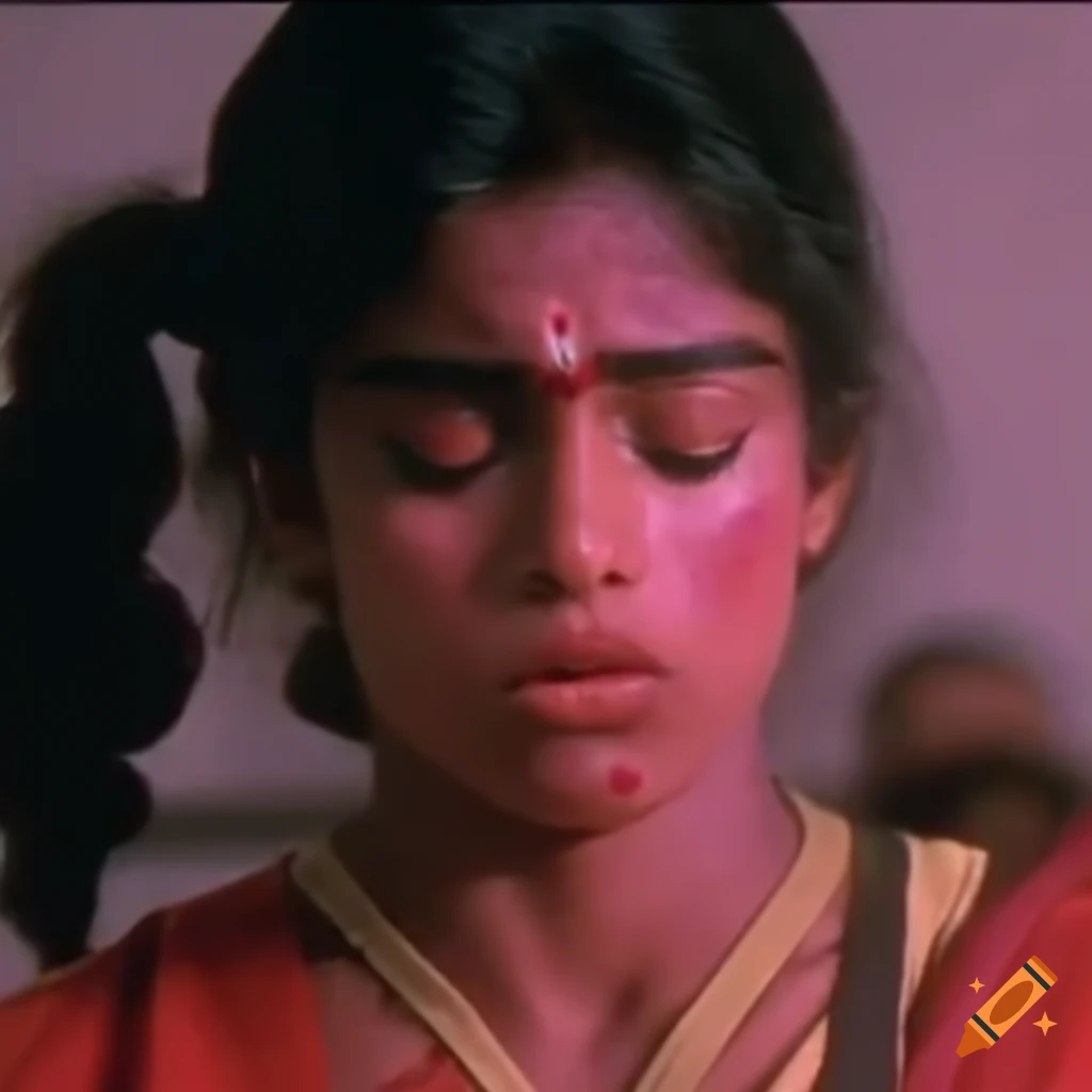 Bruised south indian female martial arts fighter with a dizzy and beat ...