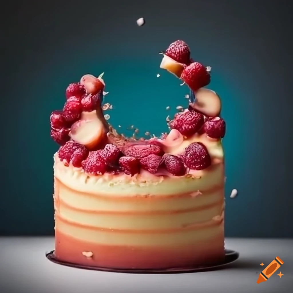 Delicious cake on Craiyon