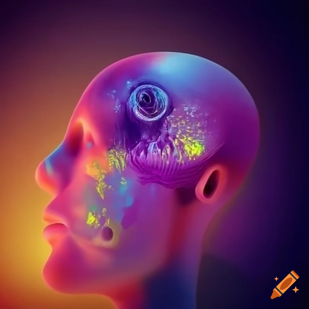 Abstract representation of sense on Craiyon