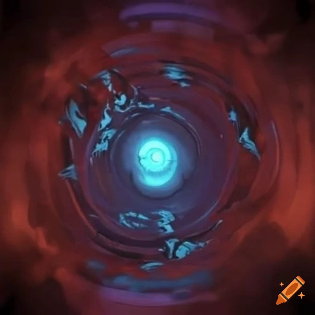 The time portal activated within the bounds on Craiyon