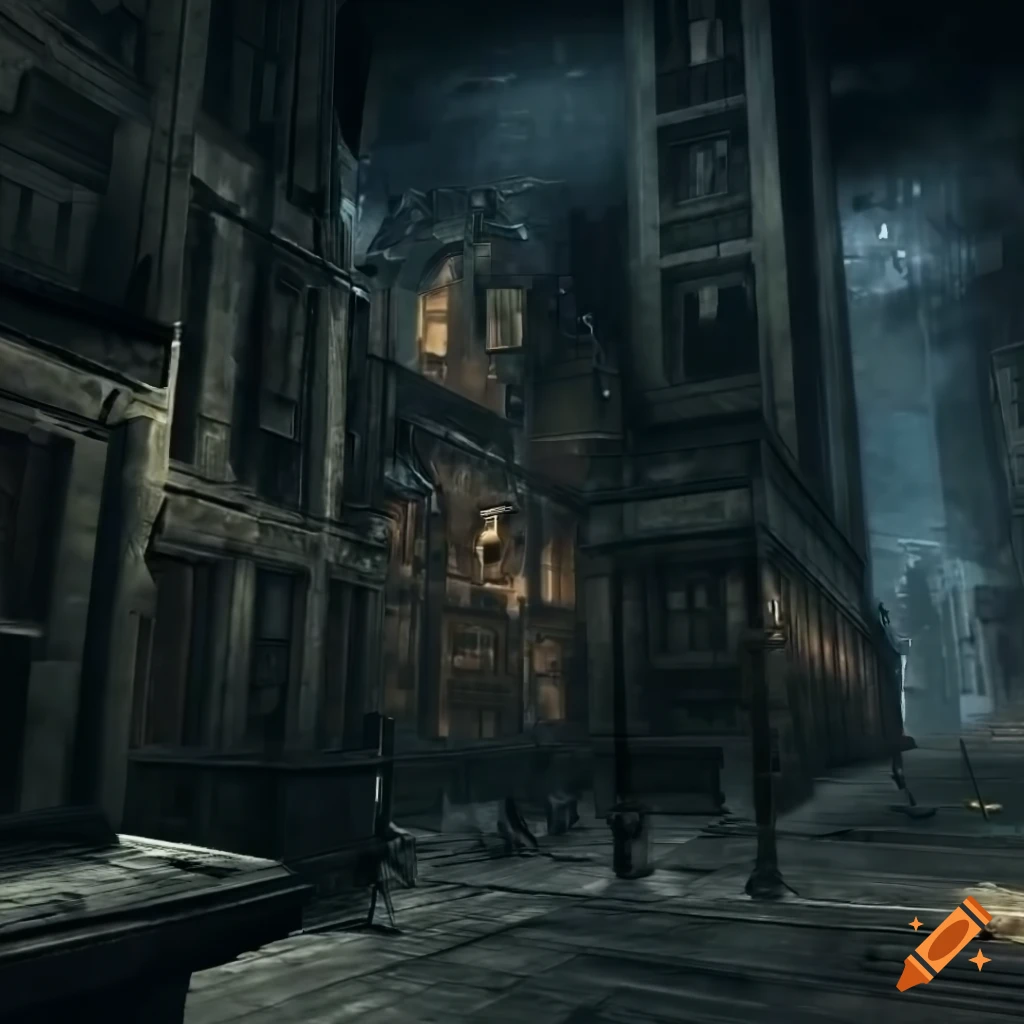 City district map inspired by dishonored 2 on Craiyon