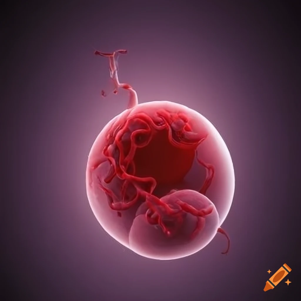 Biological parasite inside a blood vessel sphere on Craiyon