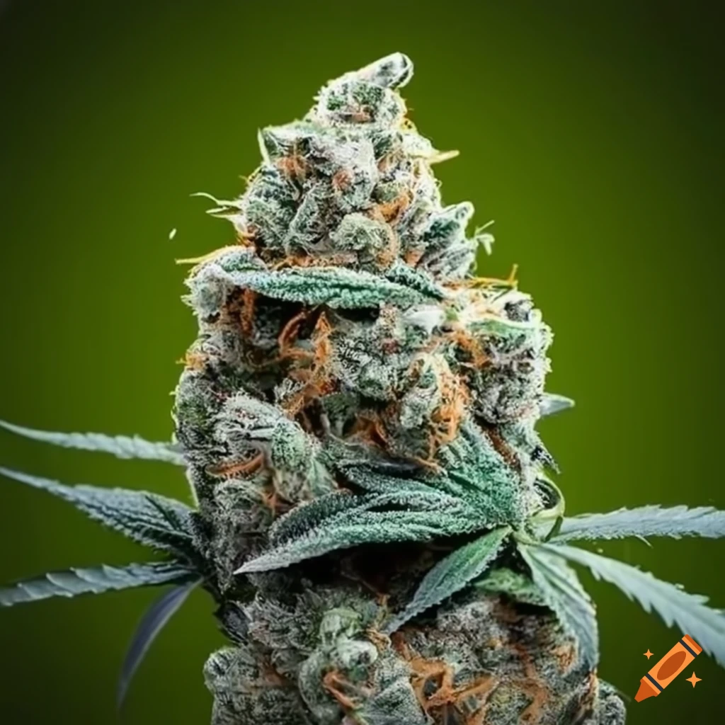 White cannabis bud on Craiyon