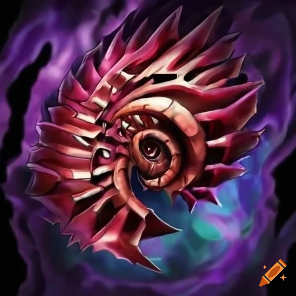 Yugioh small spiral thorn card on Craiyon