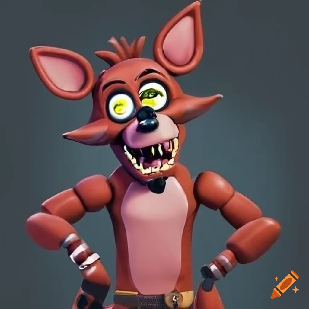 Foxy the pirate fox (animatronic) on Craiyon