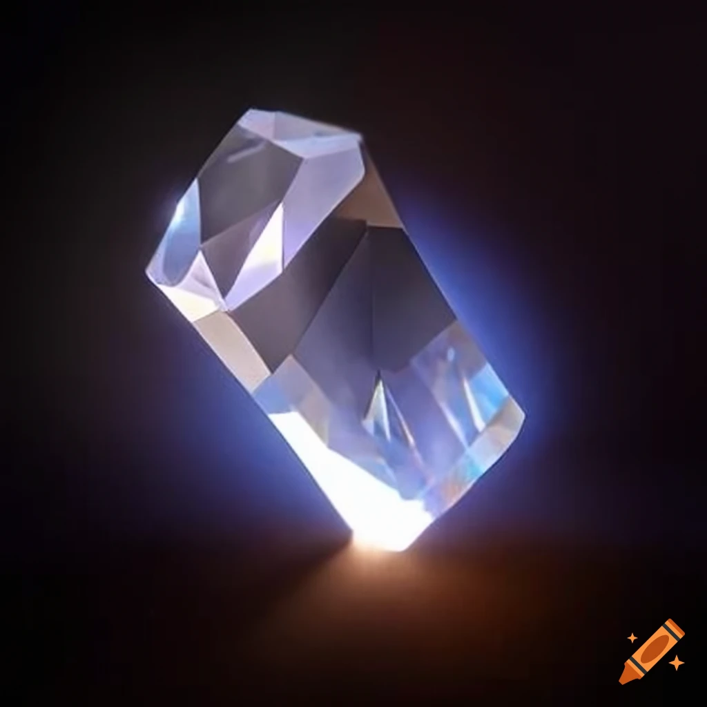 Radiant prism crystal diamond on Craiyon