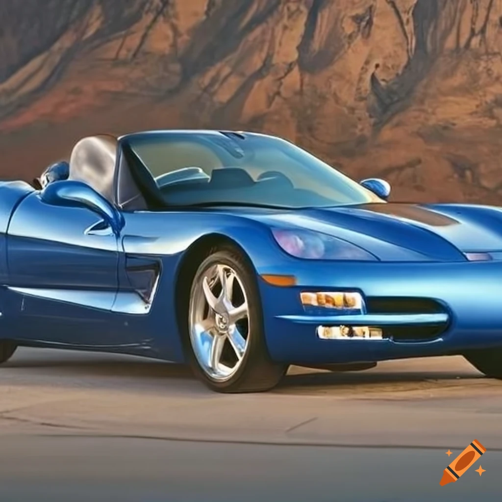 2003 electra blue corvette z06 on Craiyon