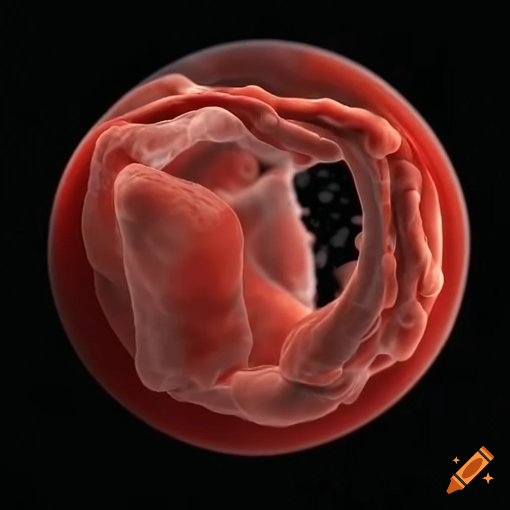 Biological parasite inside a blood vessel sphere on Craiyon