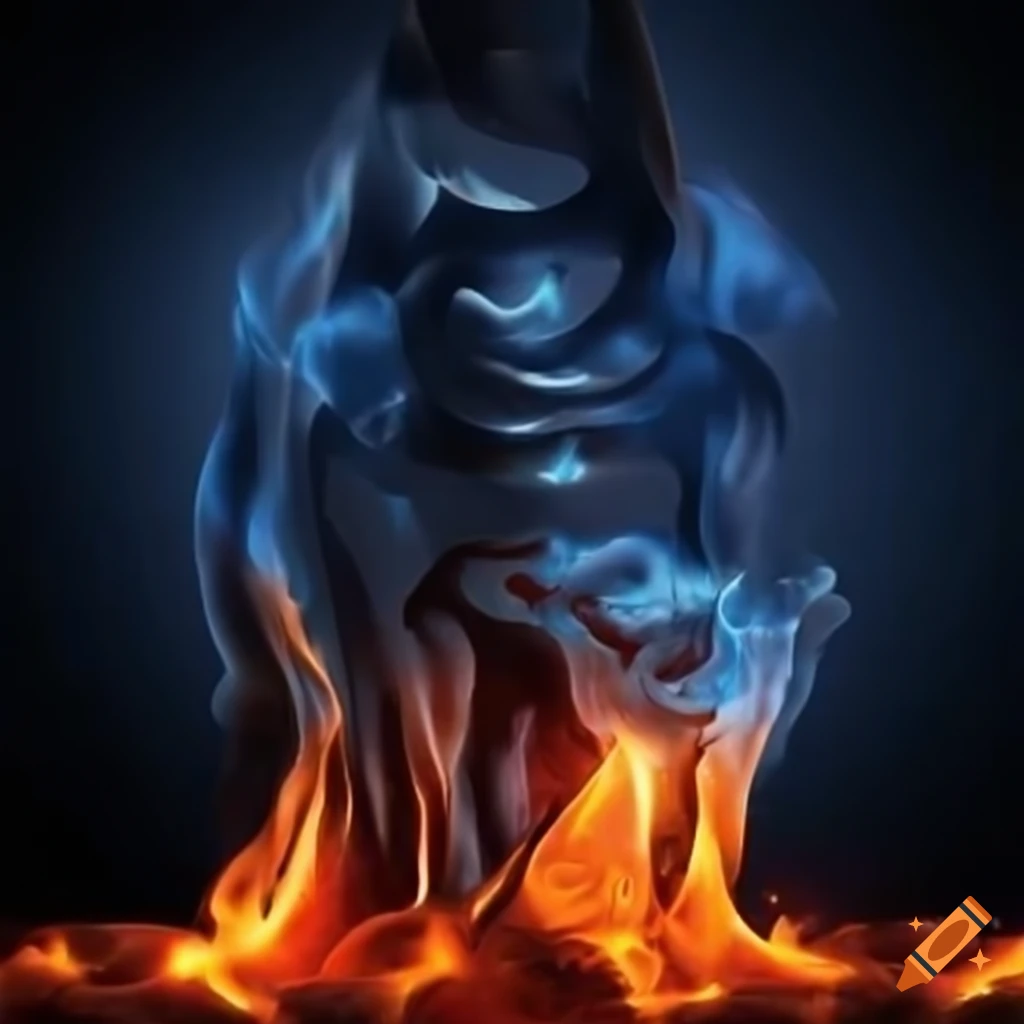 Fire and ice concept on Craiyon