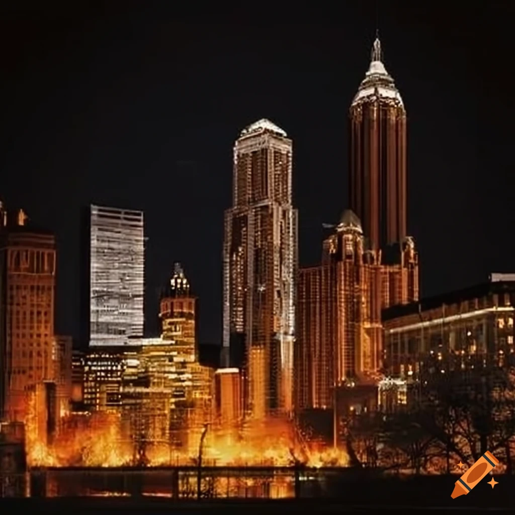 Lively city scene in detroit on Craiyon