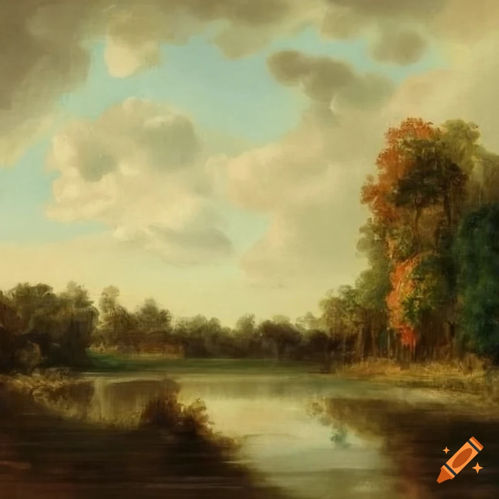 Landscape in the style of constable on Craiyon