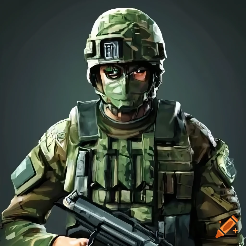 Hecu soldier on Craiyon