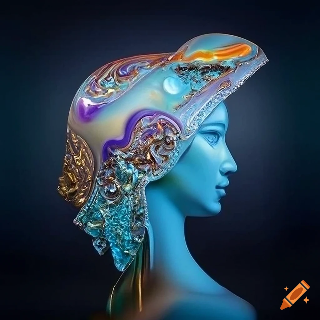 Sculpted marble figures with intricate details and cinematic lighting ...