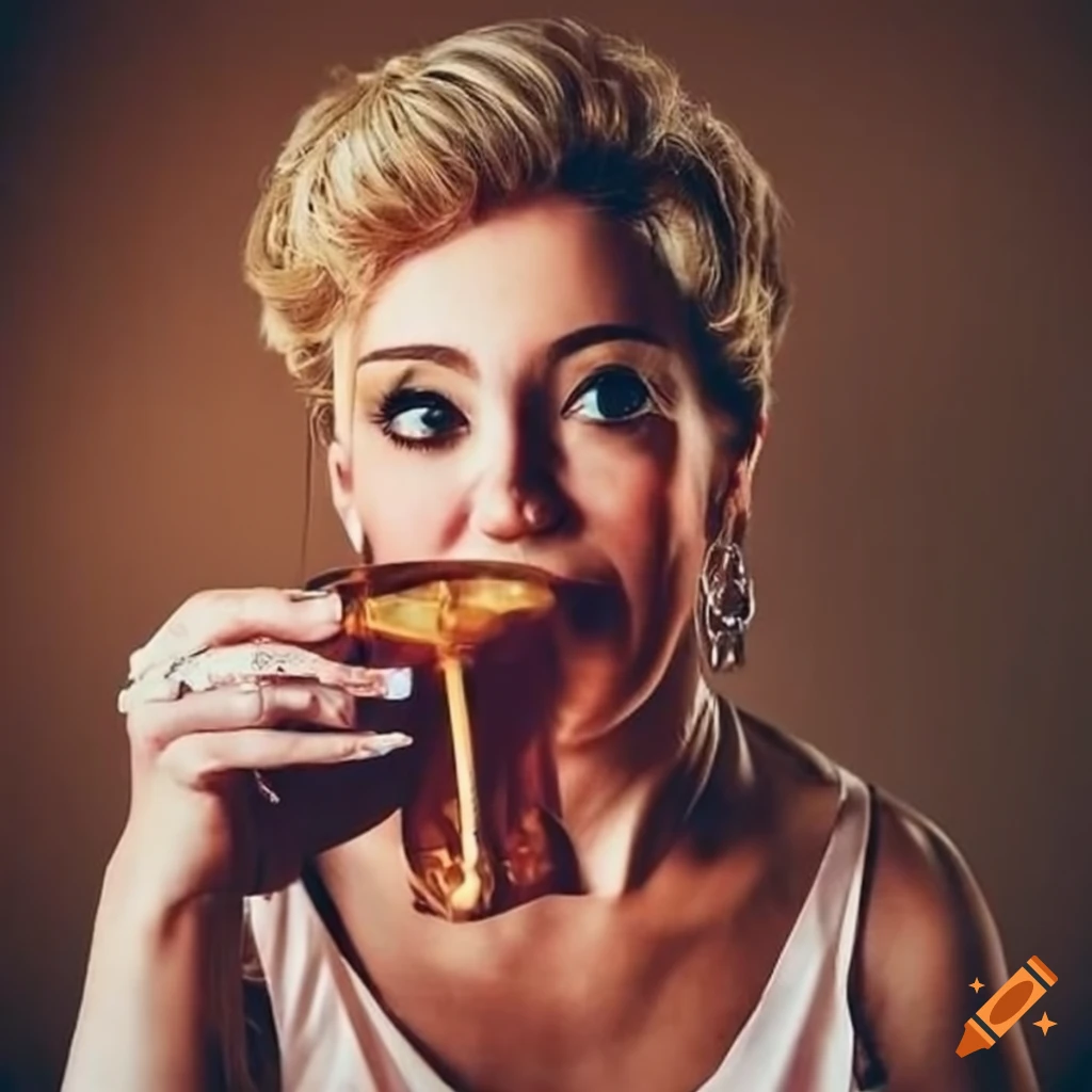 Women toasting with glasses on Craiyon