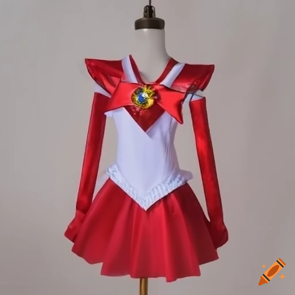 Red sailor moon sparkle outfit on Craiyon