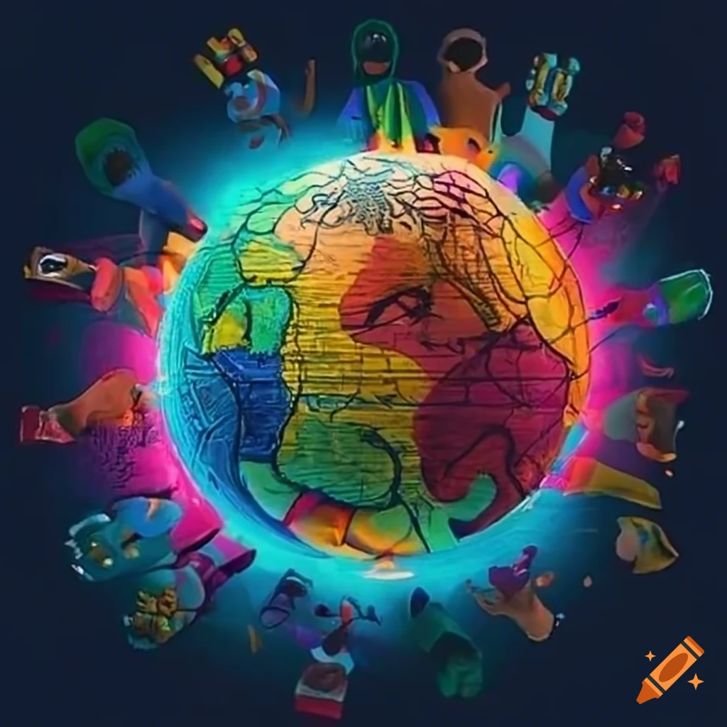 Cultural diversity connecting people from different backgrounds on Craiyon