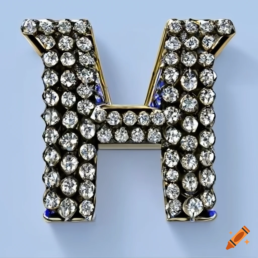 3d render of the letter w in vvs diamond on Craiyon