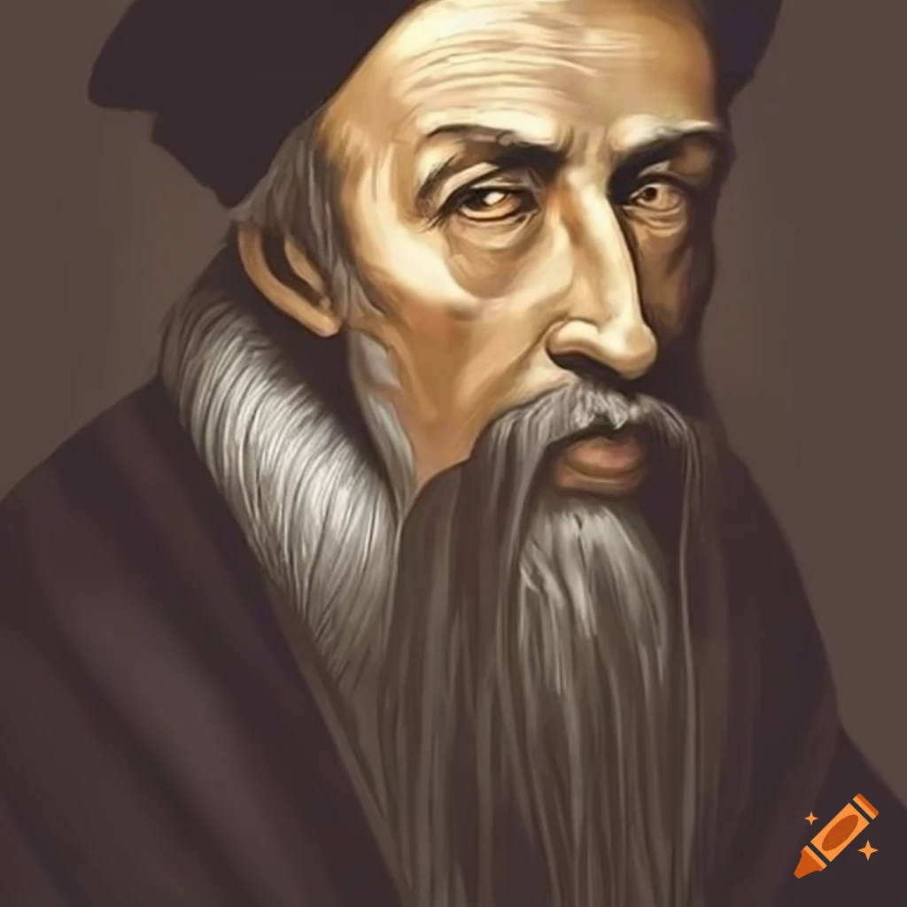 Disapproving john calvin on Craiyon