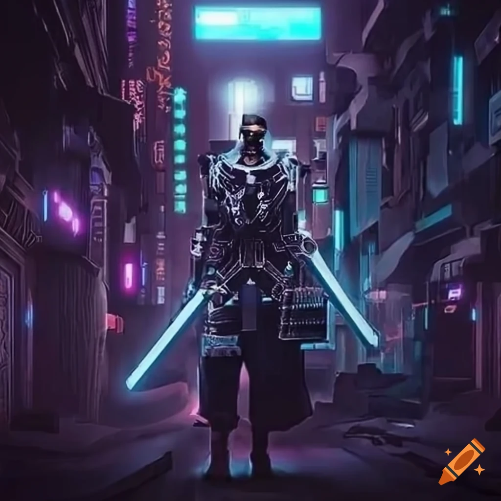 Cybernetic implants and futuristic cyber installation with a cyber ...