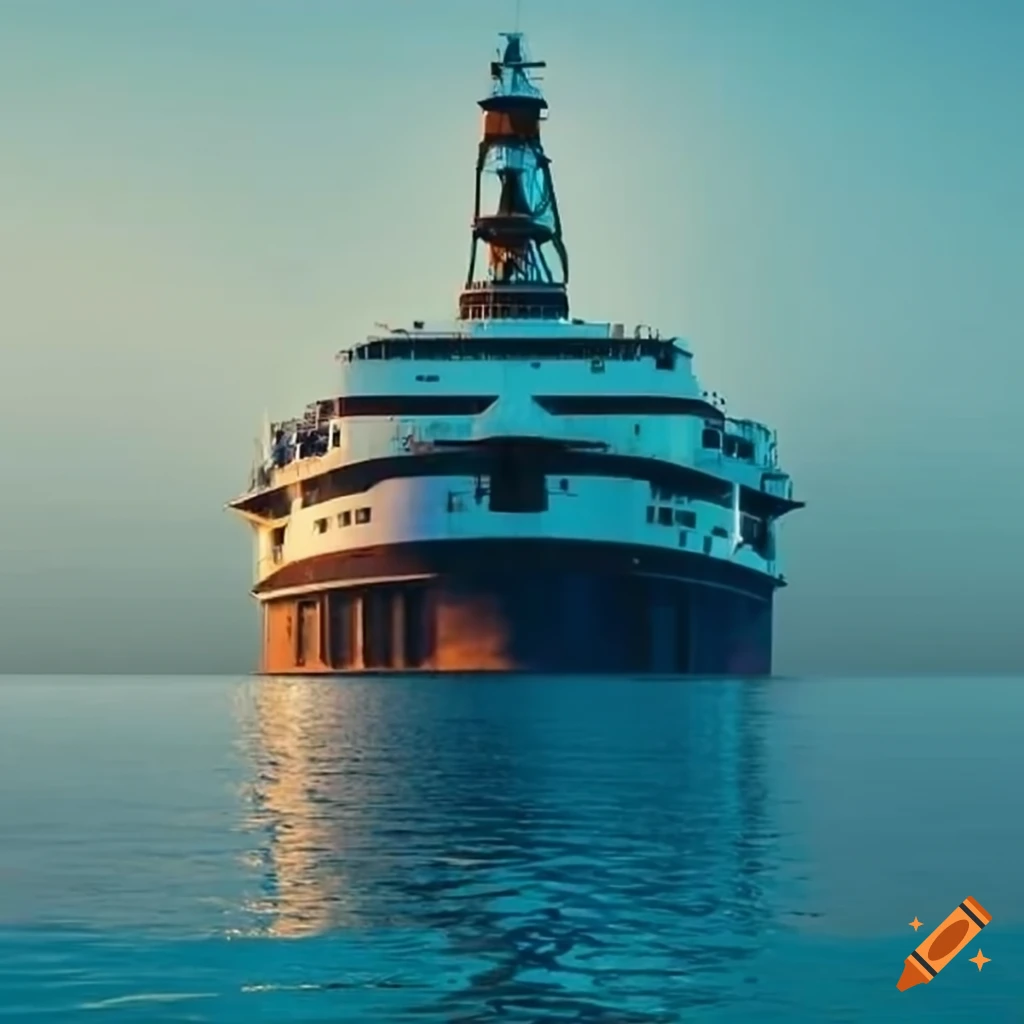 Big ship in front of water on Craiyon