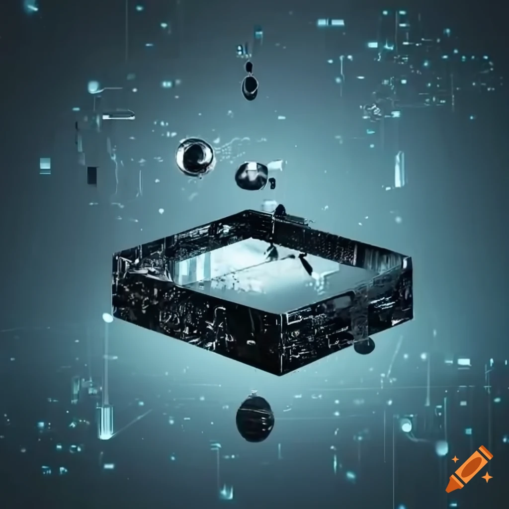 Futuristic black box with ai inscription on Craiyon