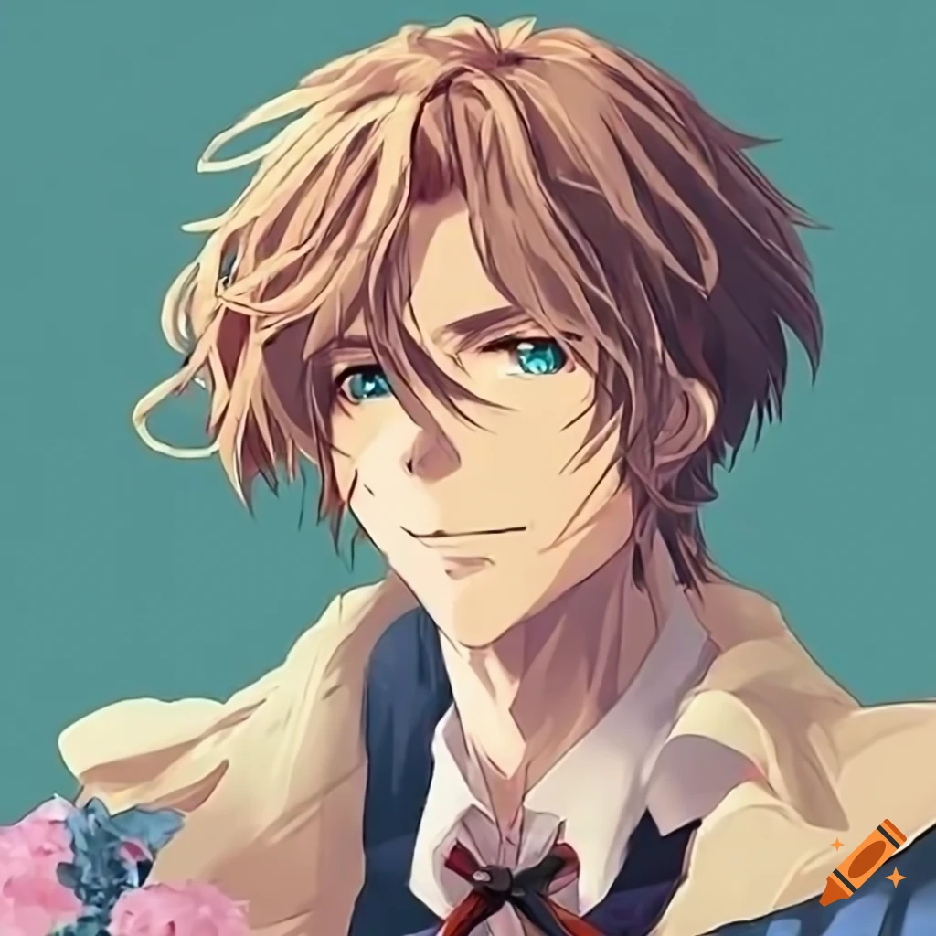 Male character inspired by violet evergarden on Craiyon