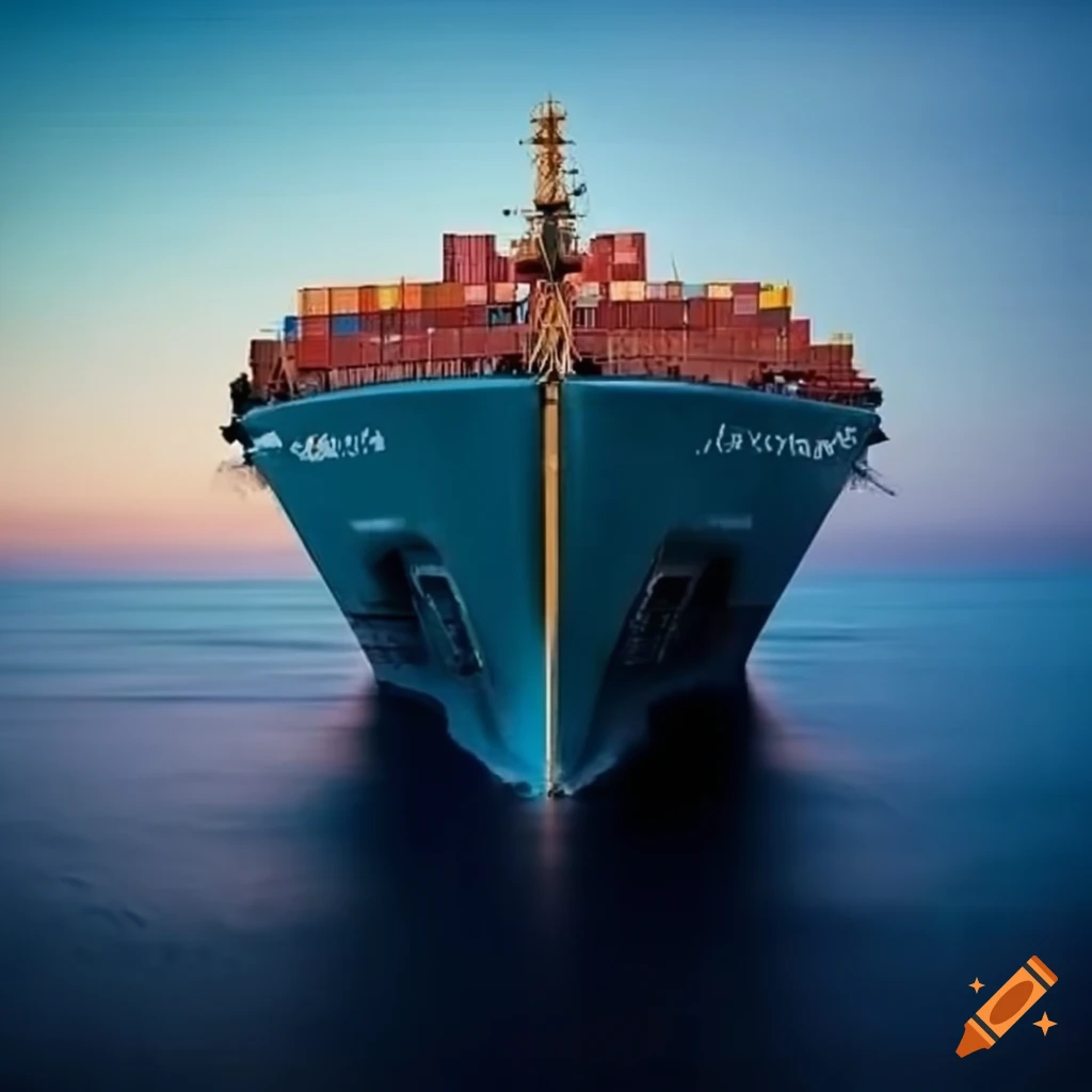 Navire porte-container on Craiyon