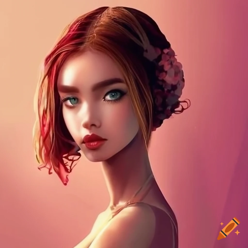 Pretty girl on Craiyon