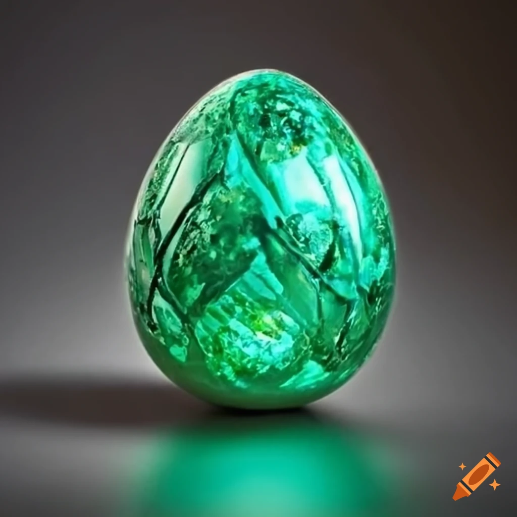 Emerald egg on Craiyon
