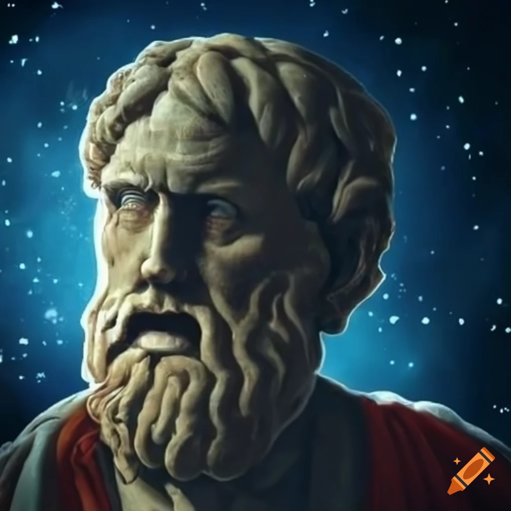 Ancient philosophers engaged in deep conversations on Craiyon