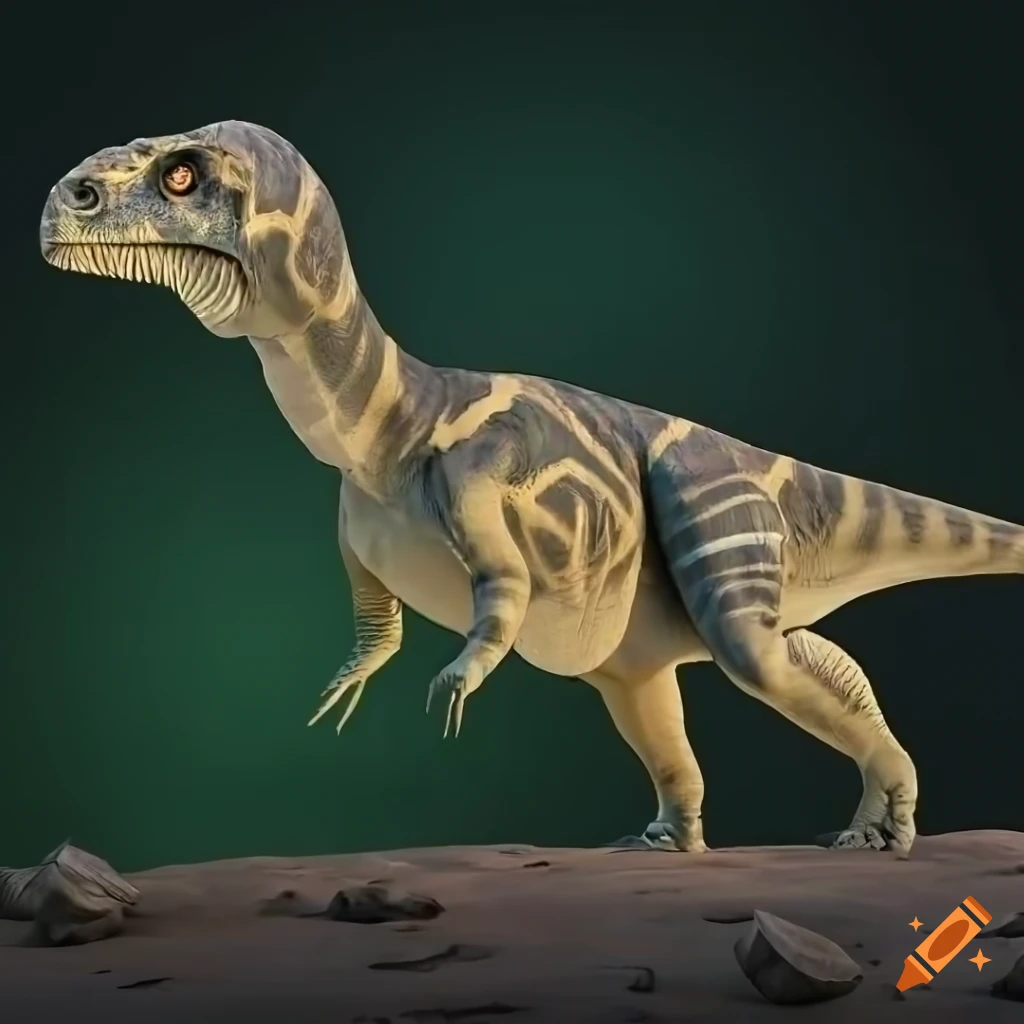 Colorful pachycephalosaurus in a natural forest environment on Craiyon