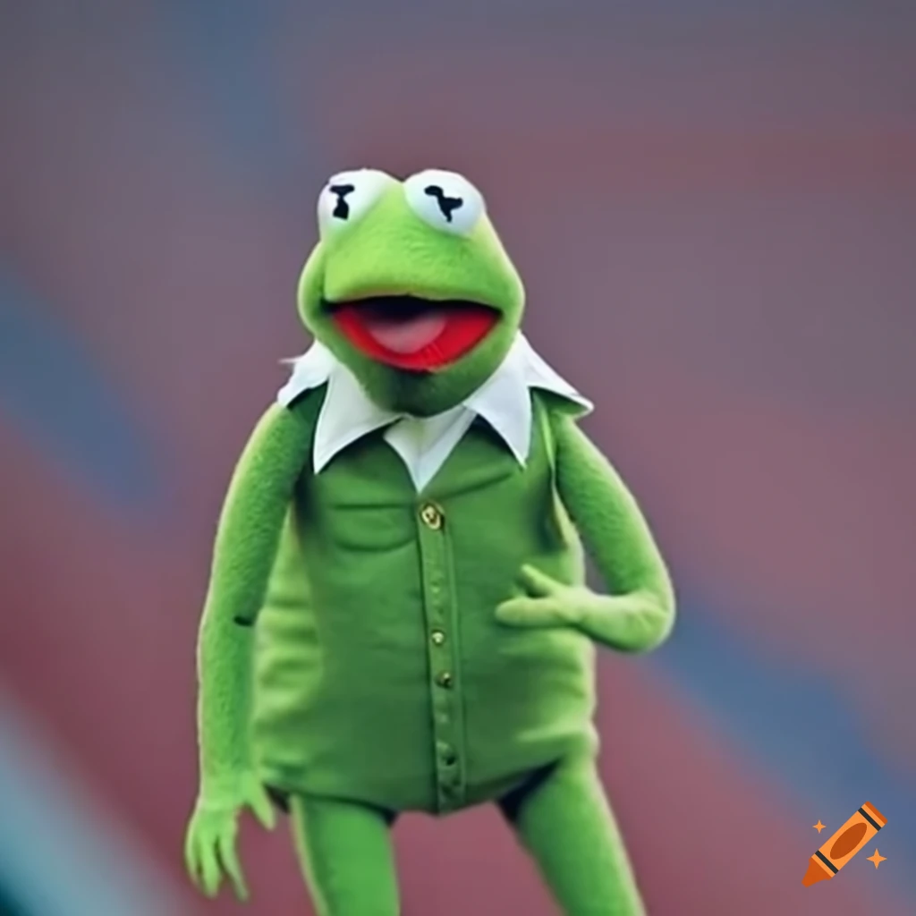 Kermit announced as the new manager of liverpool football club on Craiyon