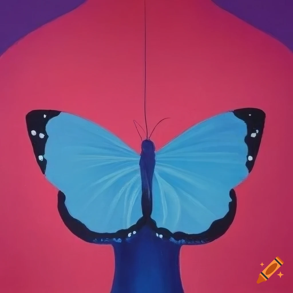 Butterfly by george tooker with vibrant colors on Craiyon