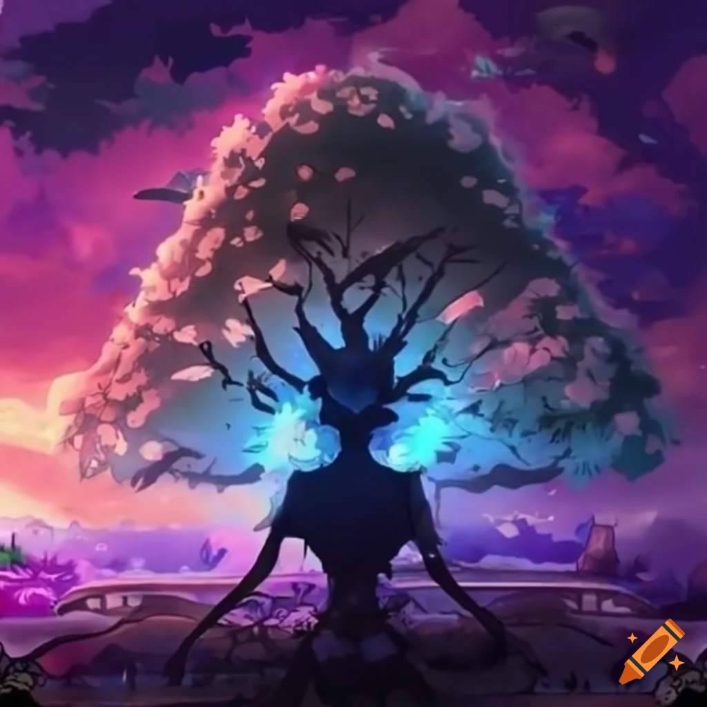 Awakened sentient tree on Craiyon