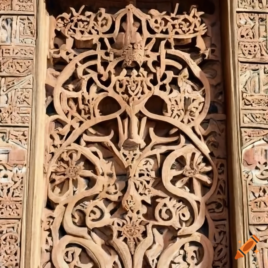 Traditional armenian khachkar carving in yerevan on Craiyon