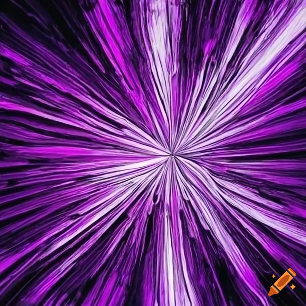 Vibrant purple energy beams in an abstract pattern on Craiyon