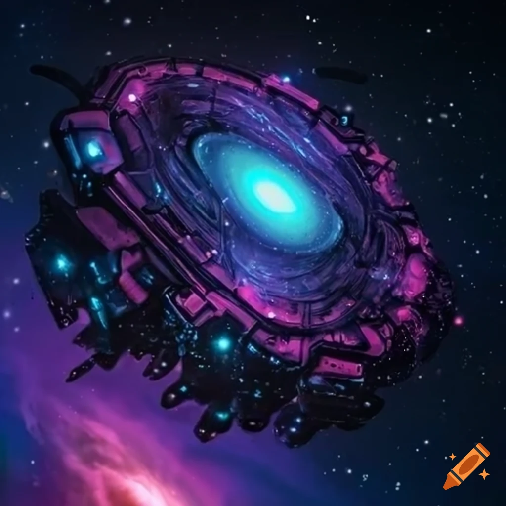 Cyber galaxy concept on Craiyon