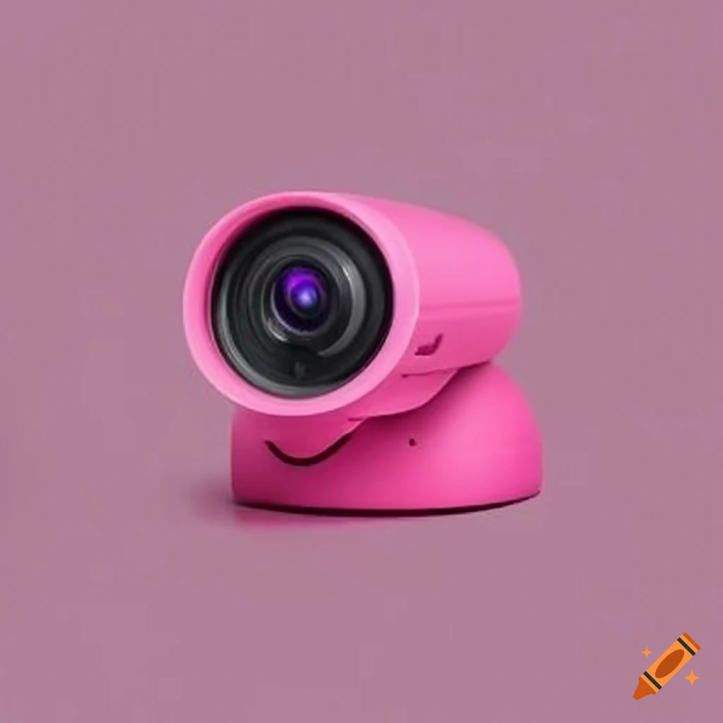 Pink cctv camera on Craiyon