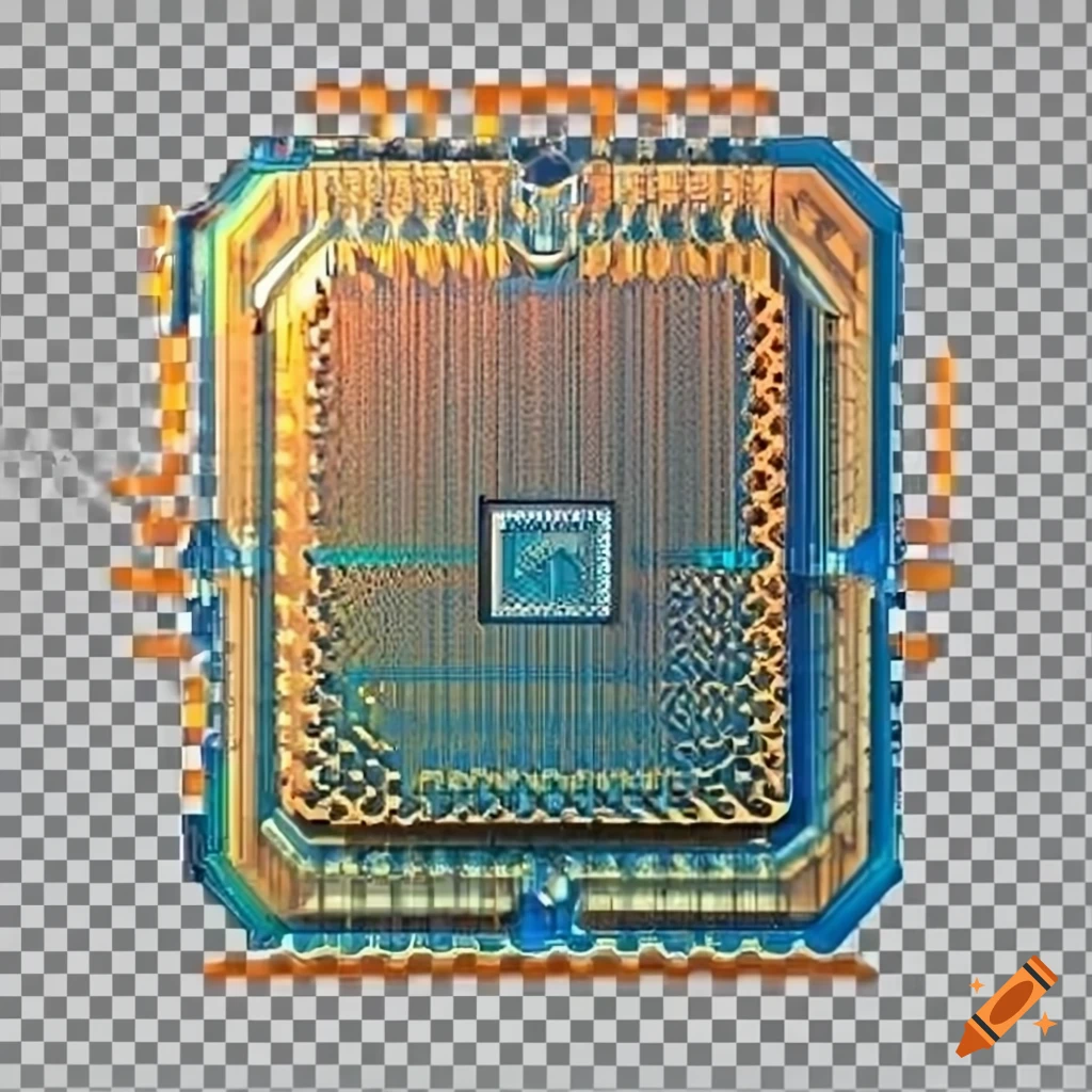 Cpu on transparent background on Craiyon